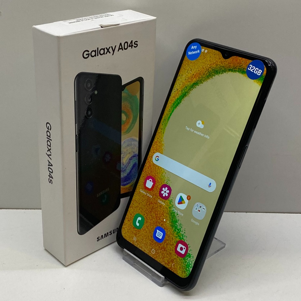 Pre-owned Samsung Galaxy A04s Unlocked Model SM-A047F/DSN 32GB Dual SIM Boxed - Own4Less